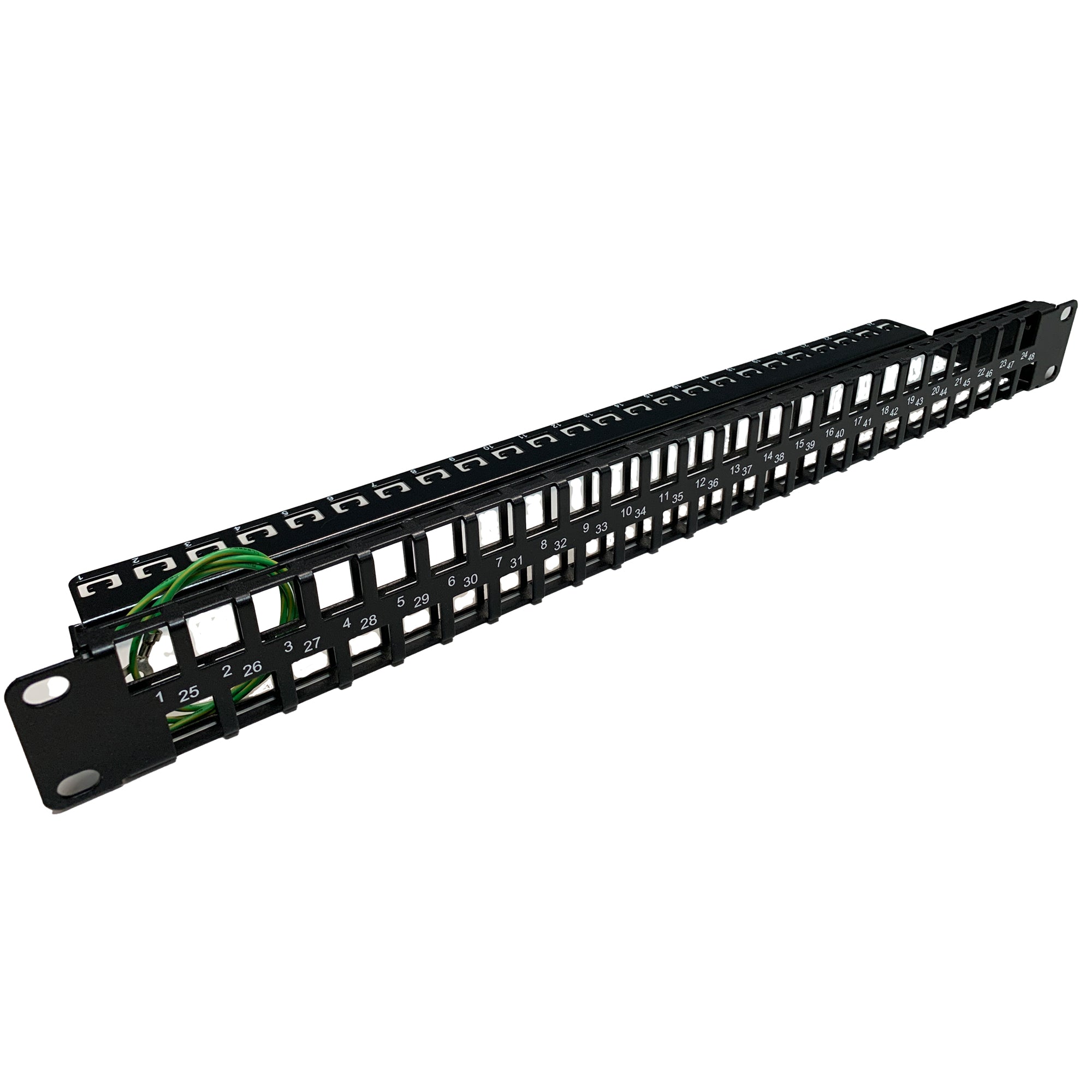 Shielded High Density Patch Panel 1U 48 Port Patch Panel – Infinity ...