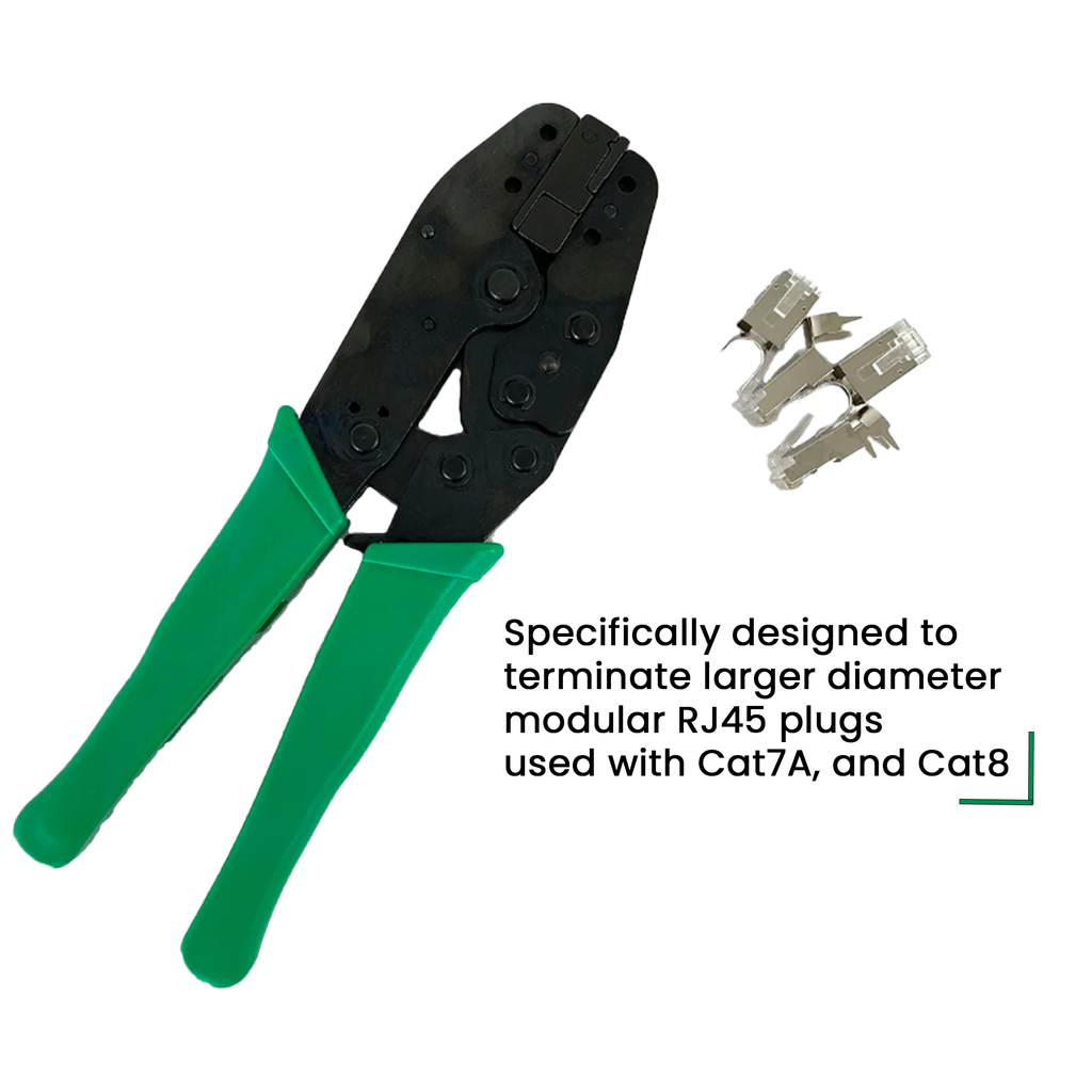 Cat7A & Cat8 RJ45 Crimping Tool - Infinity Cable Products