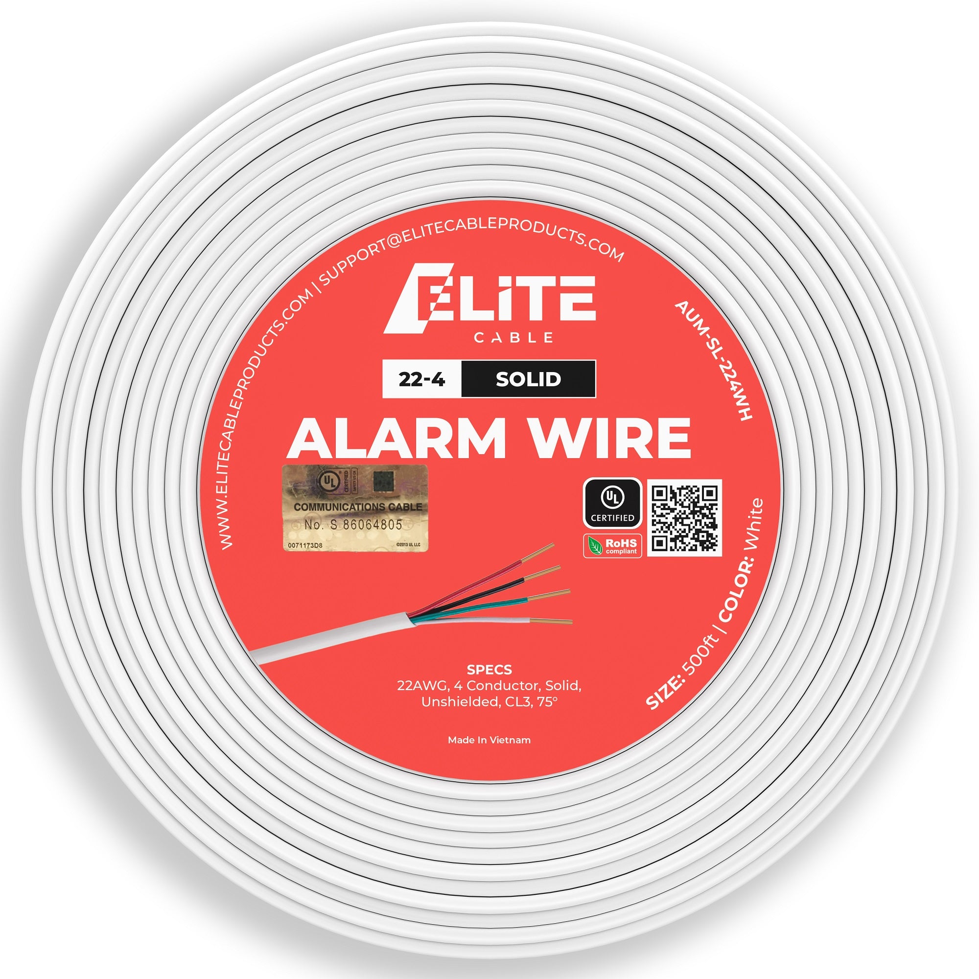 22-4 Solid Alarm Wire | Save 5% On First Order – Infinity Cable Products