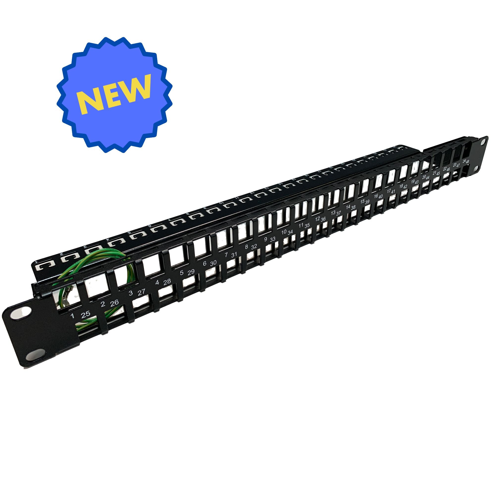 Shielded High Density Patch Panel 1U 48 Port Patch Panel – Infinity ...
