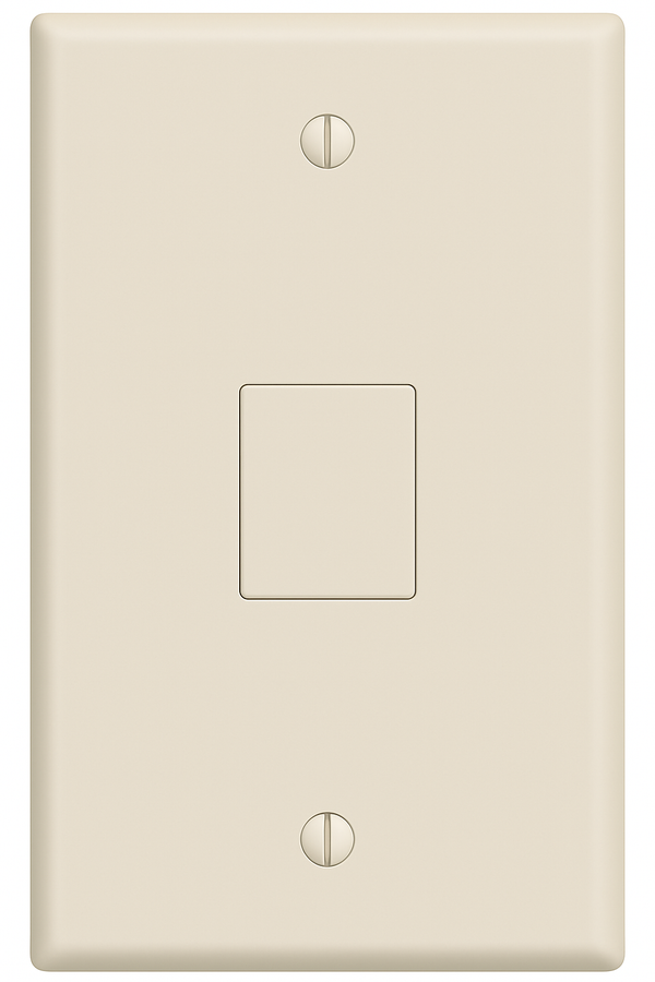 Keystone Wall Plate Insert Ivory | Infinity Cable Products