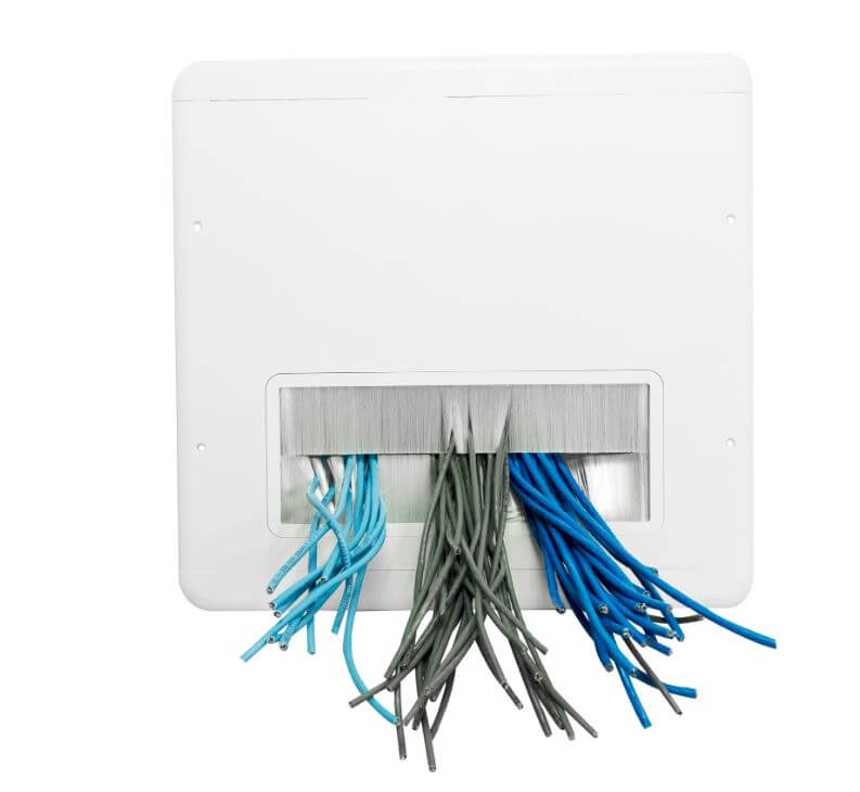 Datacomm 15" Plastic Enclosure with Brush Cover - Infinity Cable Products
