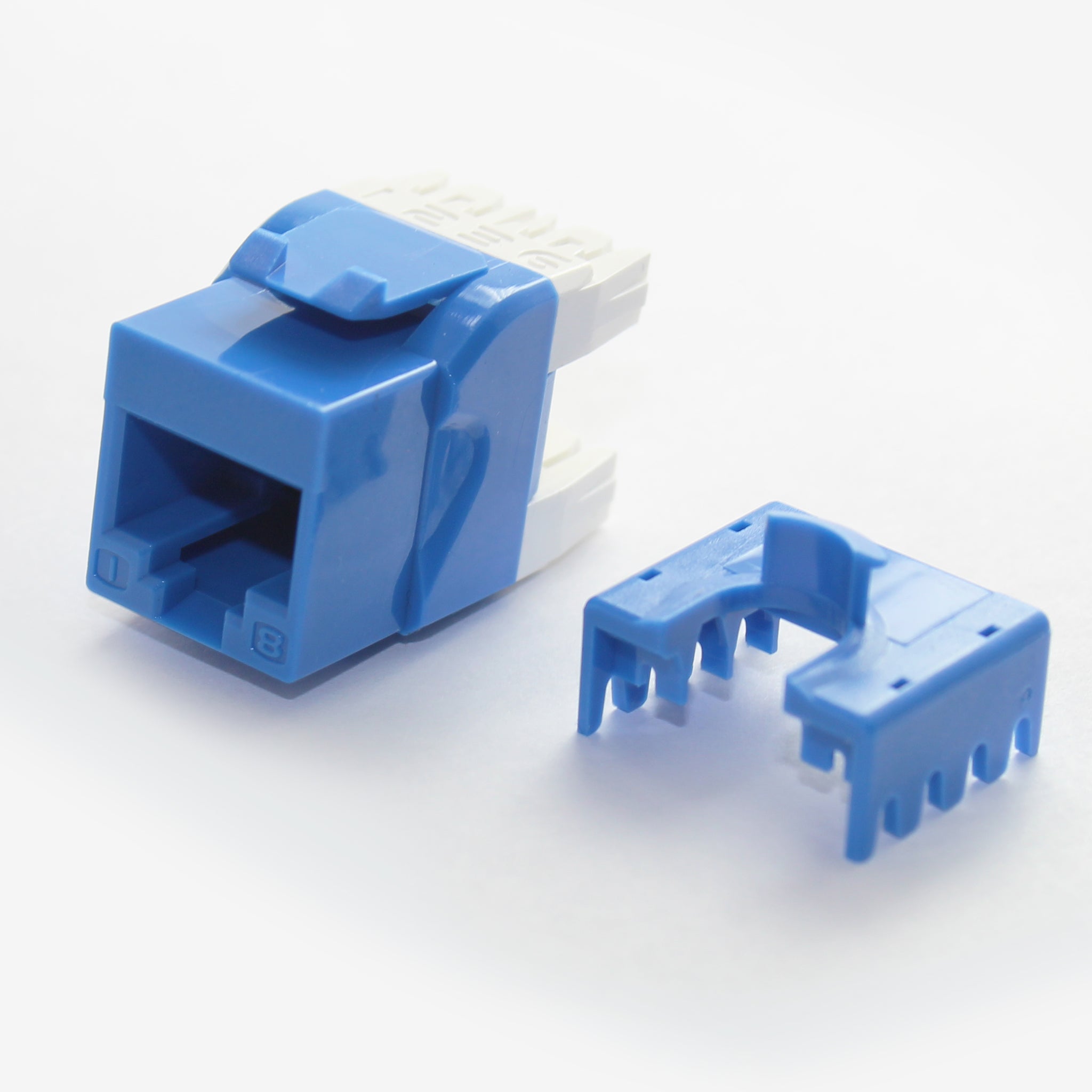 Cat6 Keystone Jack 180 Degree UTP Punch Down - Infinity Cable Products