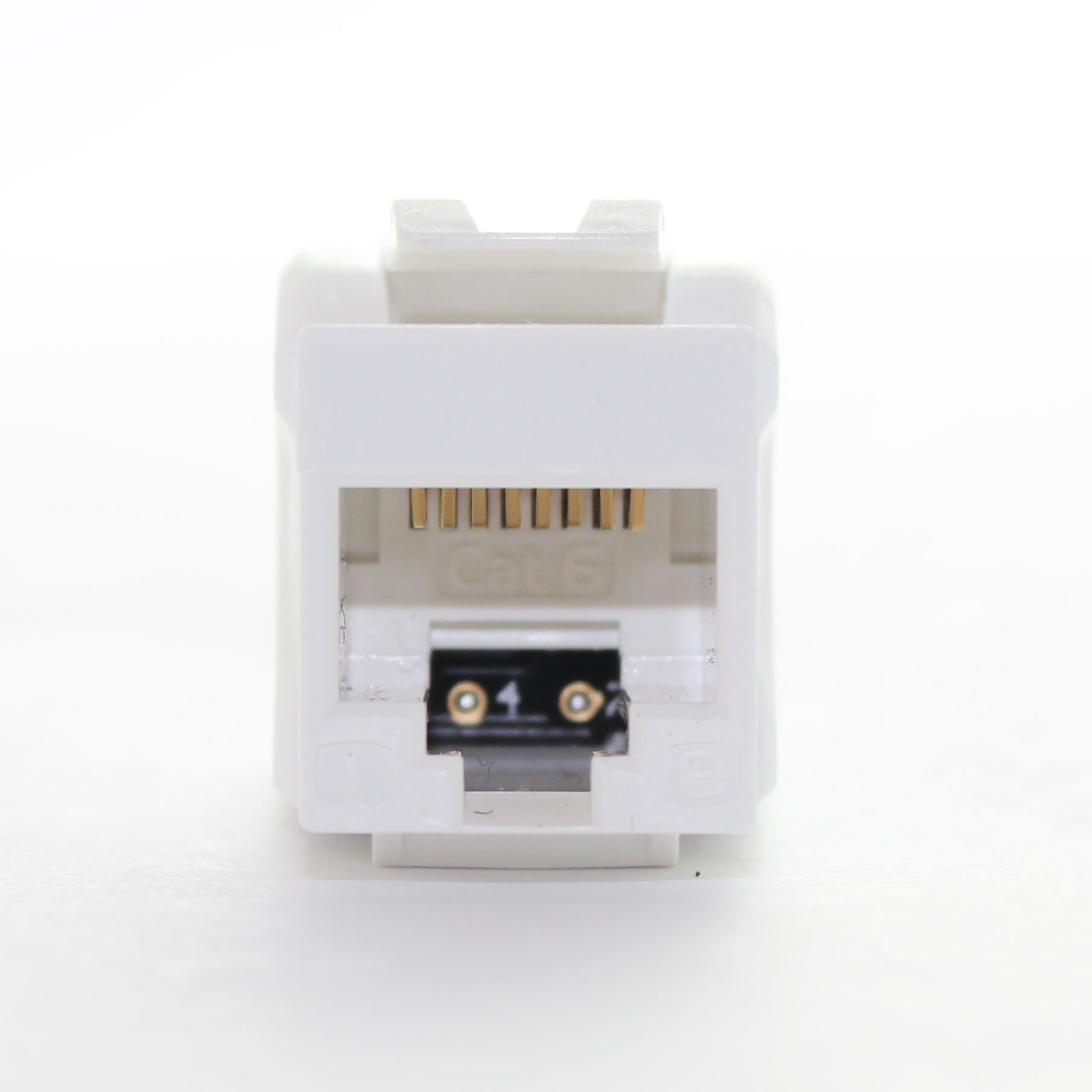 Cat6 Keystone Jack 180 Degree UTP Punch Down - Infinity Cable Products