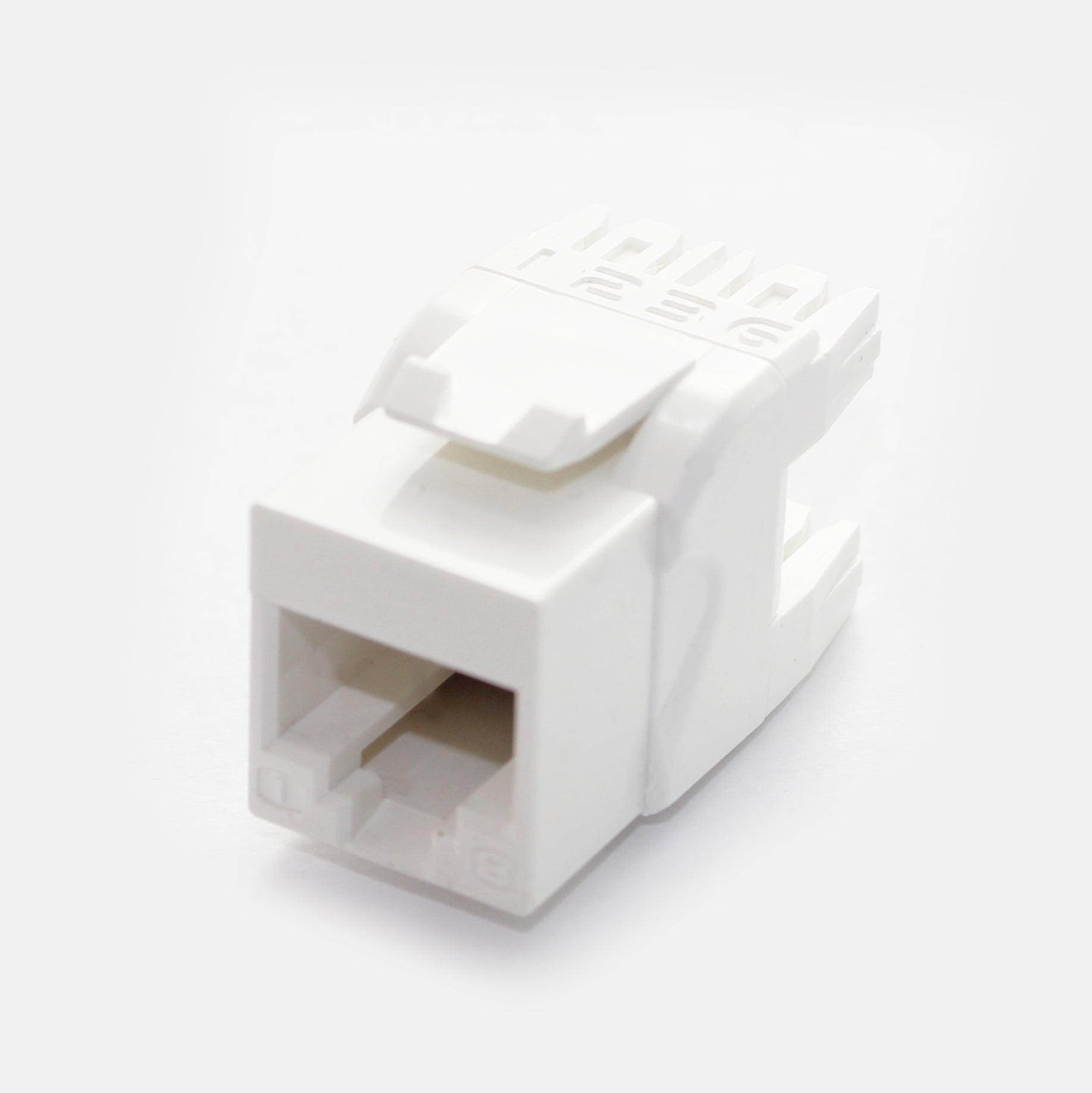 Cat6 Keystone Jack 180 Degree UTP Punch Down - Infinity Cable Products