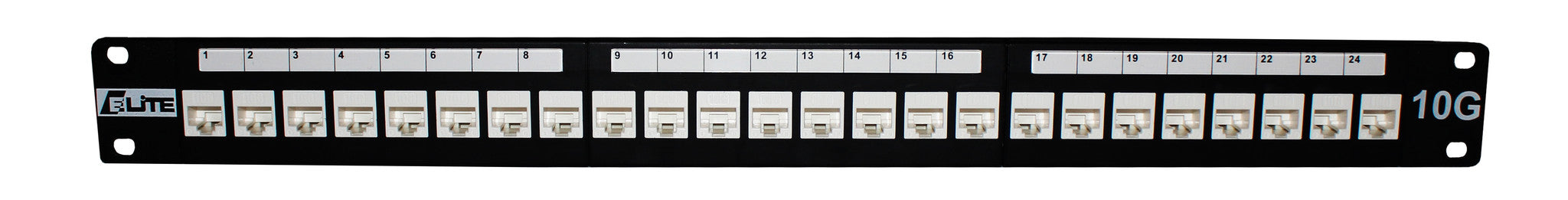 CAT6A UTP 24 Port Patch Panel 19" Rack Mount - Infinity Cable Products