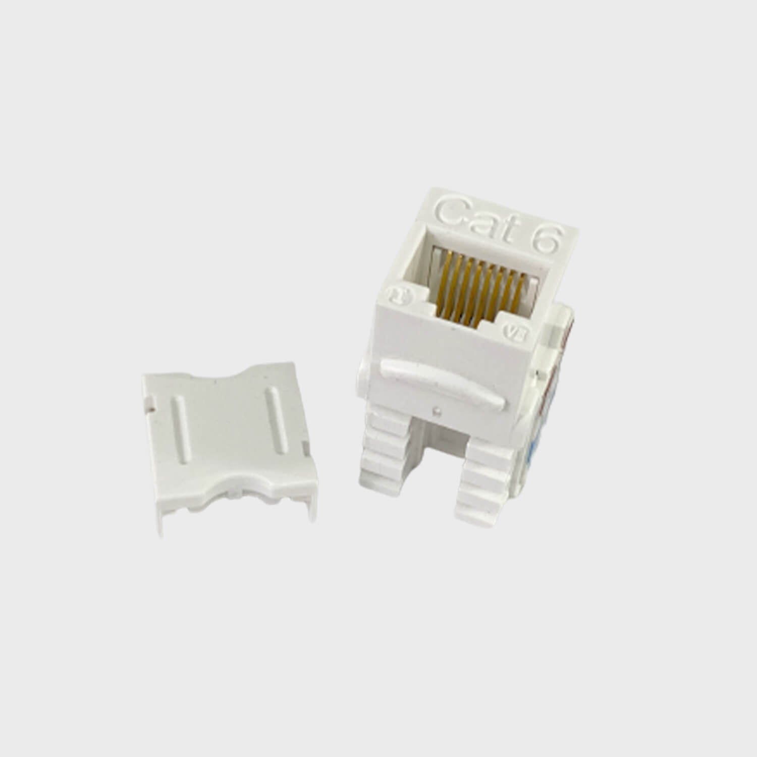 Cat6 Keystone Jack 90 Degree UTP Punch Down - Infinity Cable Products