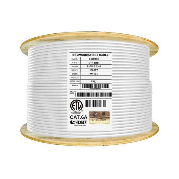 Cat6A Plenum Unshielded - Free Shipping - Infinity Cable Products